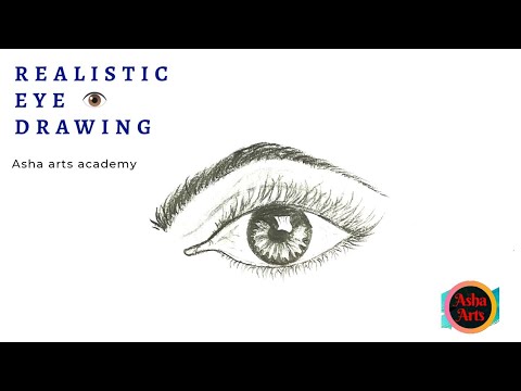 How to draw a Realistic Eye | Easy way to a realistic Eye - YouTube