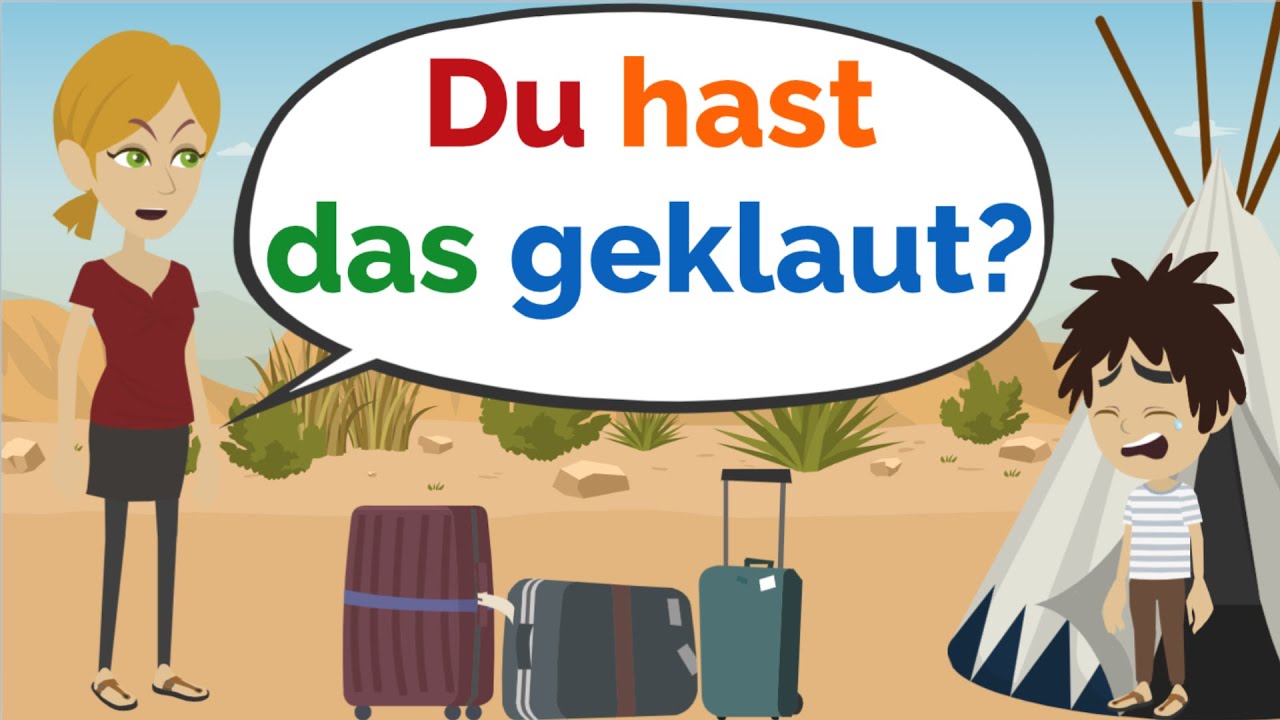 Deutsch lernen | Der Urlaub Teil 2 | Wortschatz und wichtige Verben ...