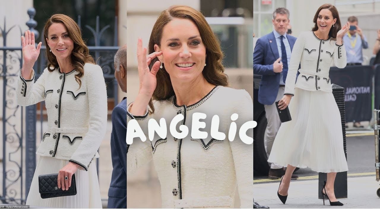 Princess Catherine DAZZLES in Angelic White Outfit at Re-Opening of ...