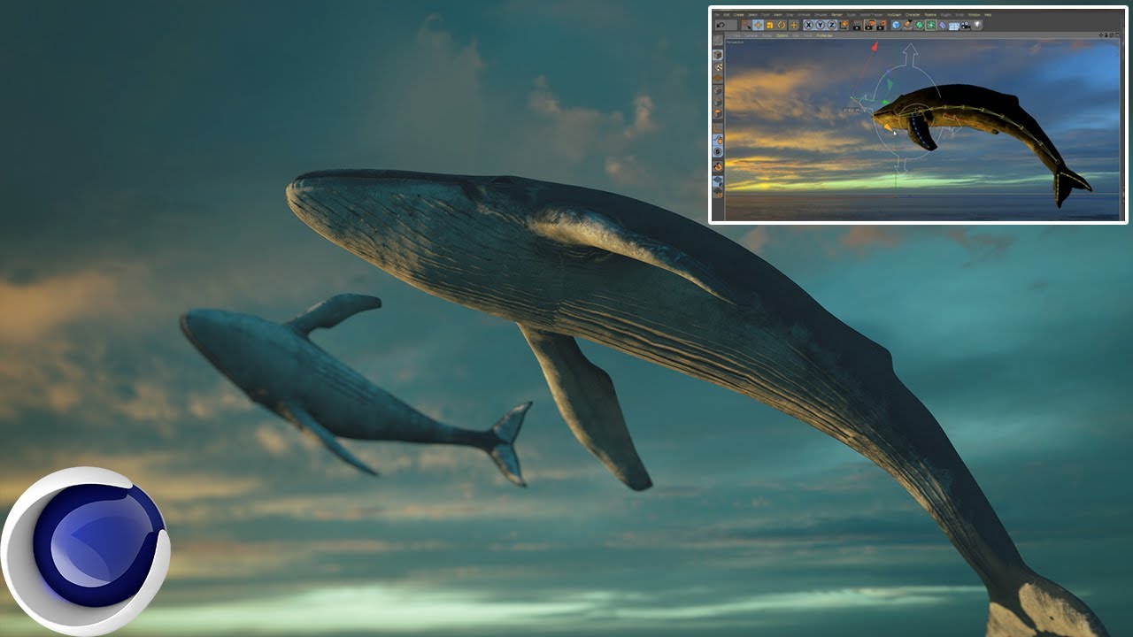 How To Animate A Whale In 5 Minutes In Cinema4D - Quick Tutorial - YouTube