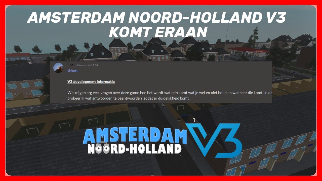 AMSTERDAM NOORD-HOLLAND V3 KOMT ER AAN?! (Roblox) - YouTube