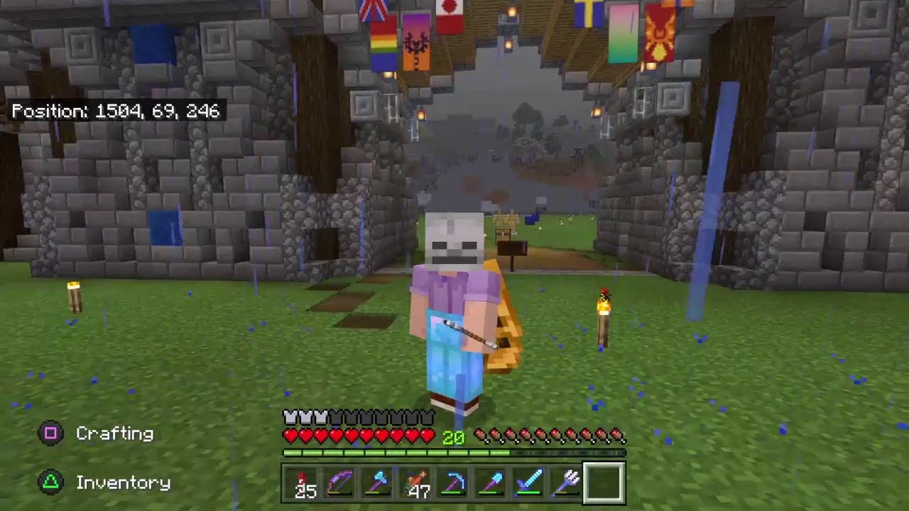 Mountain top keep- minecraft 1 - YouTube