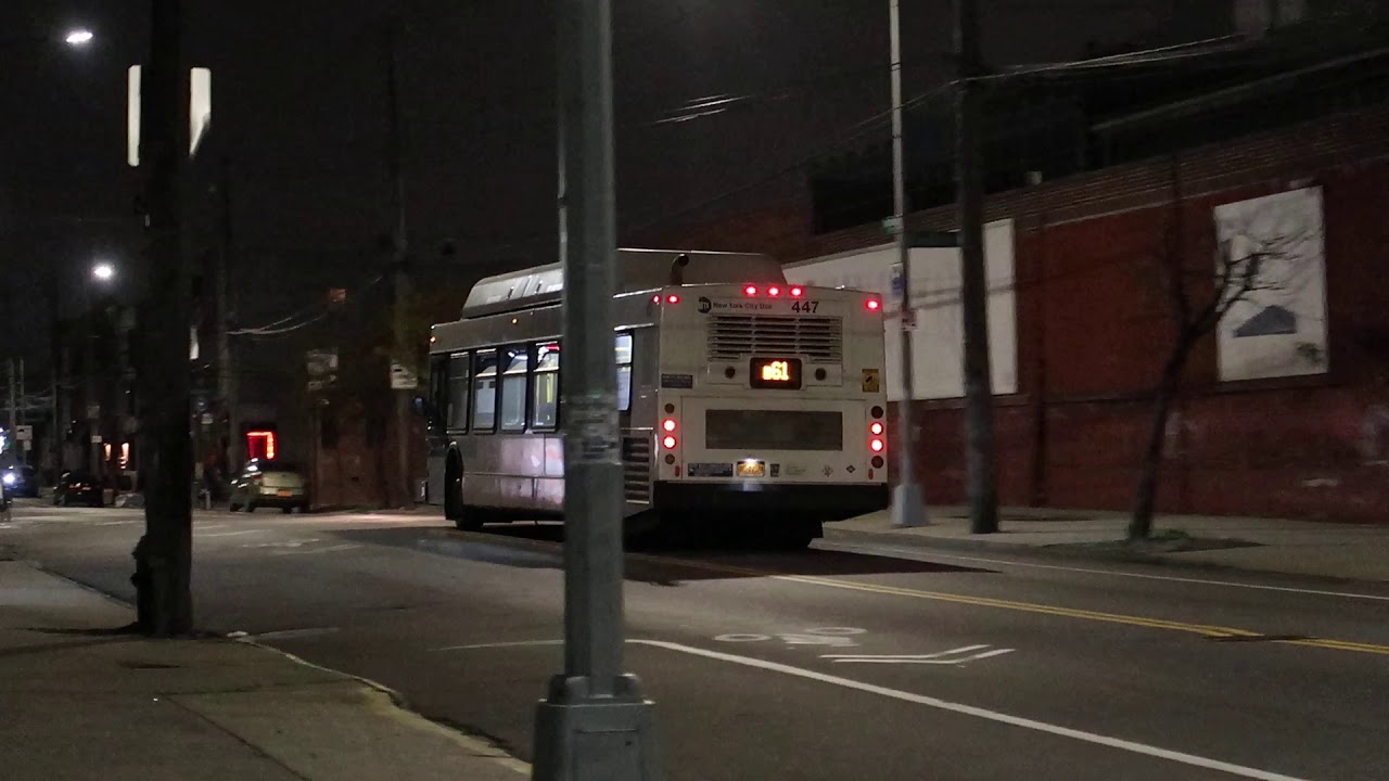 MTA New York City Bus 2012 New Flyer Industries 447 on the B61 - YouTube