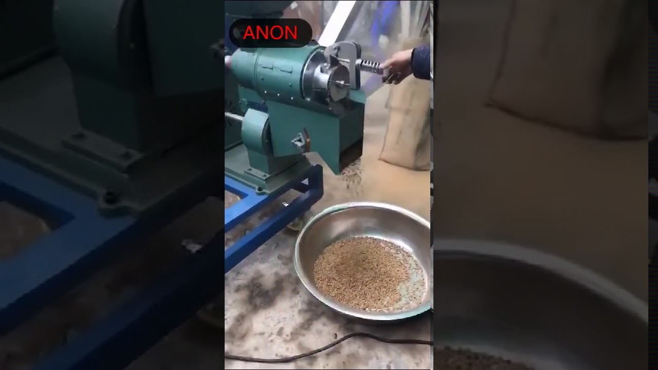 anon dry coffee bean peeler machine - YouTube