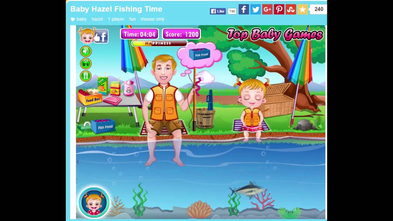 Baby Hazel Fishing Time - YouTube