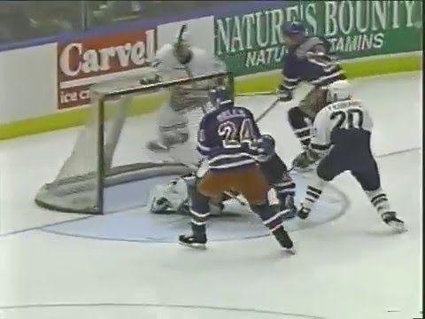 April 10, 1994 Rangers at Islanders 1st period highlights - YouTube