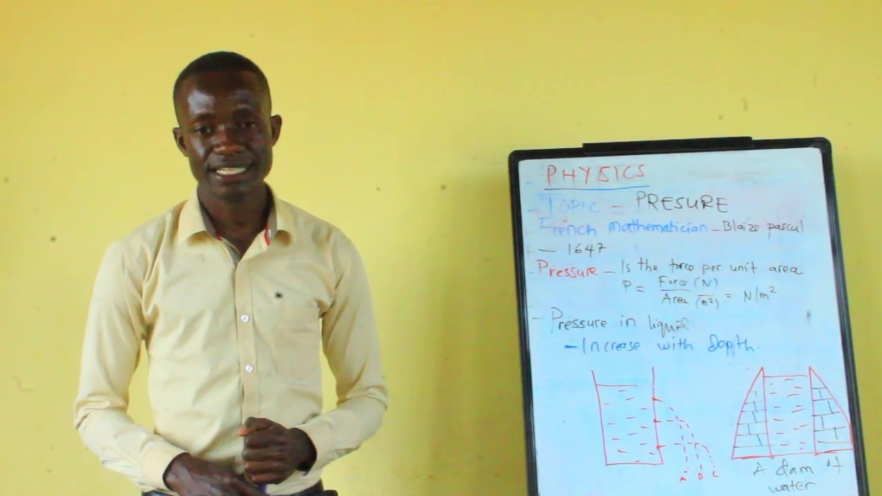 PHYSICS FORM ONE: PRESSURE . Lesson 1 - YouTube