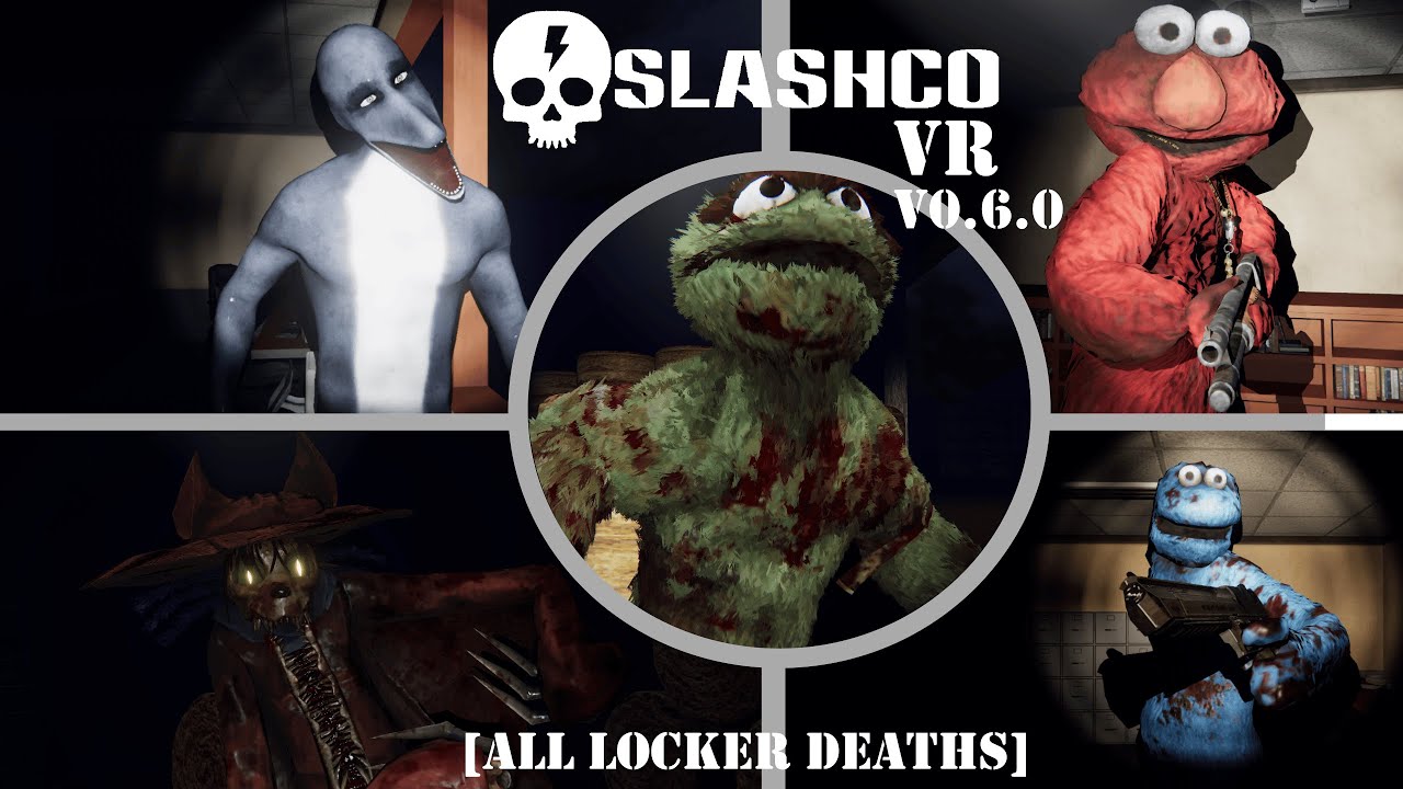 VRChat | SlashCo VR v0.6.0 | All Locker Deaths - YouTube
