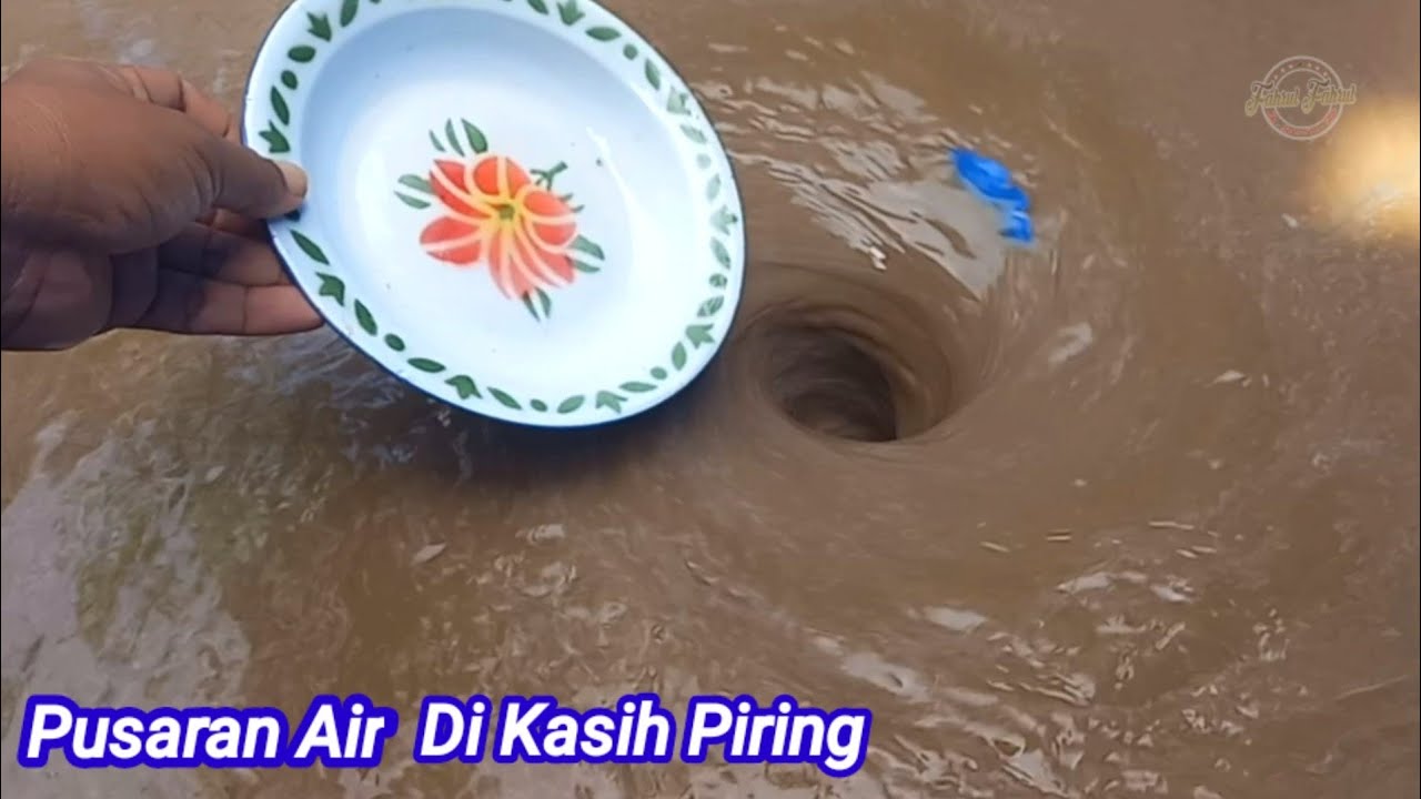 Pusaran Air Di Tutup Dengan Piring - YouTube