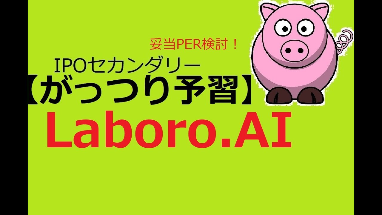 【深掘り】Laboro.AI(ラボロエーアイ)(5586)～妥当PER検討～ - YouTube