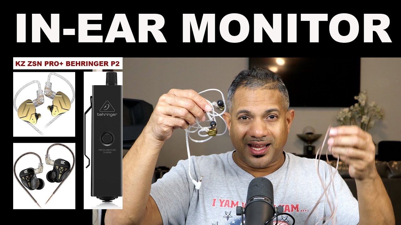 In Ear Monitor KZ-ZSN Pro / Behringer P2 AMP - YouTube
