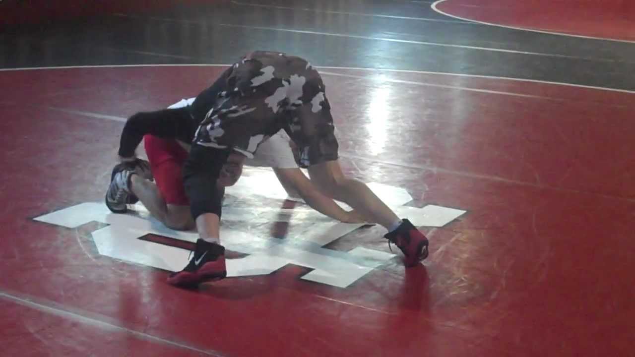 WRESTLING TECHNIQUES - NEUTRAL - Slide By off Head in Hole - YouTube