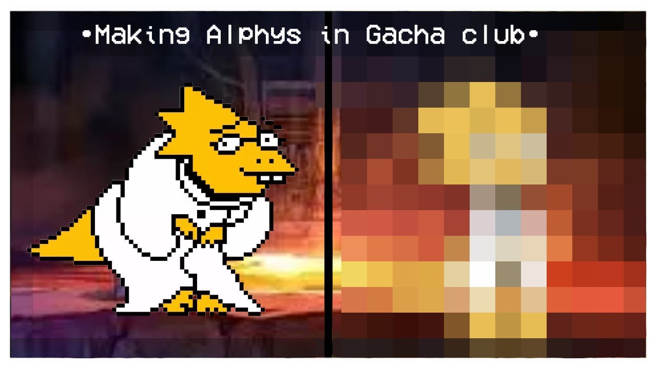Making Alphys in Gacha club • | • Undertale • | - YouTube