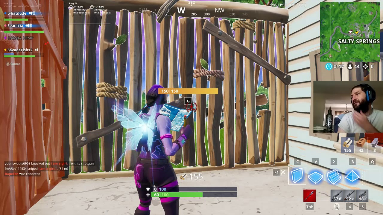 I got into a random game with fearless on fortnite???? - YouTube