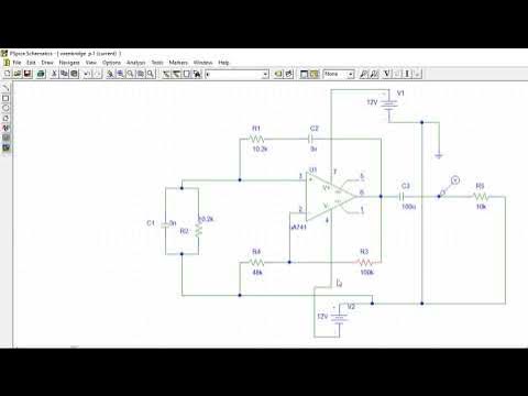 Pspice| Op-amp| wienbridge Oscillator - YouTube
