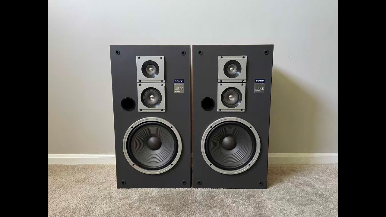 Sony SS-U600 3 Way Home Floor Standing Speakers - YouTube