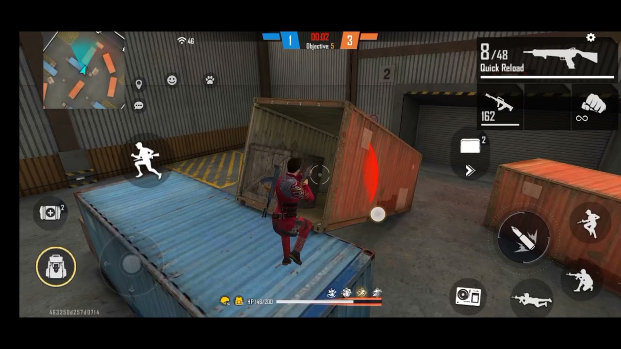 free fire 3D games 1/vs/1 #yogendra Chandel01#treding - YouTube