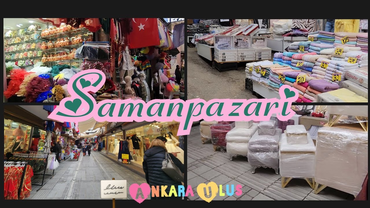 ANKARA ULUS SAMANPAZARI 🛍👗 MESHUR SEMERKAND KAVURMACISI 🌯🥤🍽 - YouTube