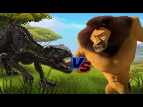 Indoraptor VS Teetsi (Madagascar 2) - YouTube