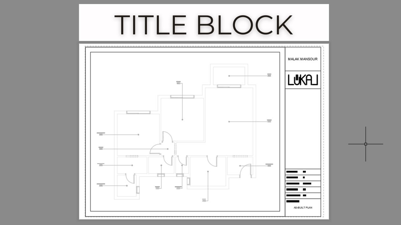 Add a Plan to a Titleblock - AutoCAD for Beginners - YouTube