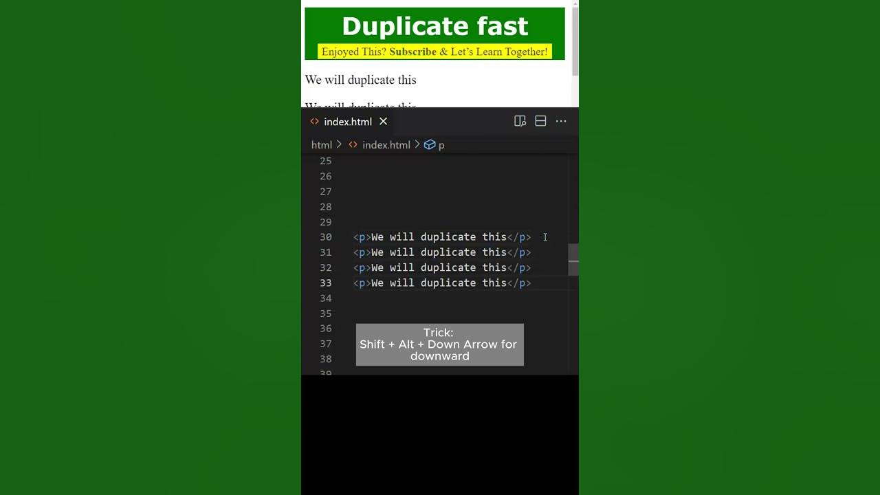 How to duplicate element in HTML - YouTube