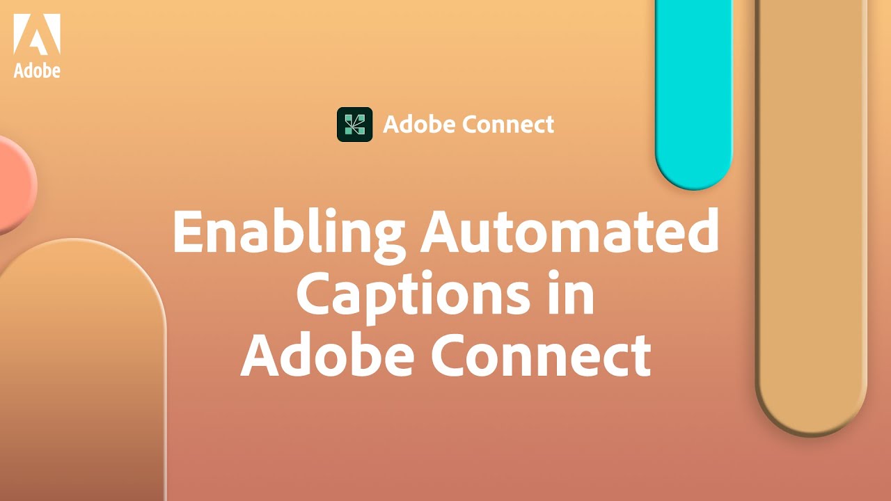Adobe Connect: Enabling Automated Captions - YouTube