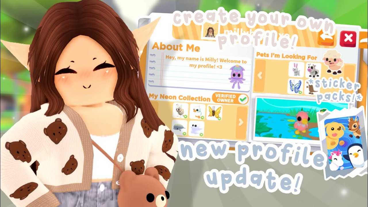 *NEW* PROFILE UPDATE IS HERE In Adopt Me! 📚 | New JOURNALS & STICKER ...