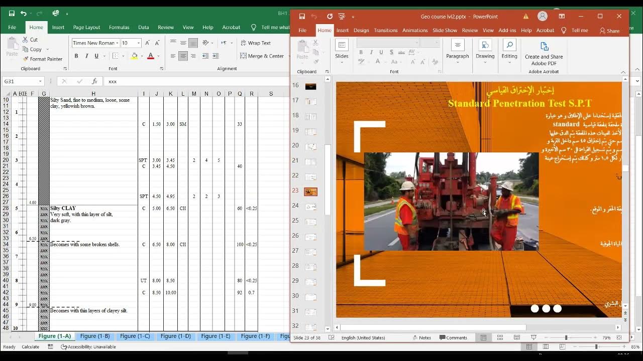 35 bore hole log with excel and autocad - YouTube