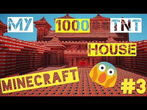 MINECRAFT GAMEPLAY||1000 TNT HOUSE IN MINECRAFT||HOW TO BUILD A TNT ...