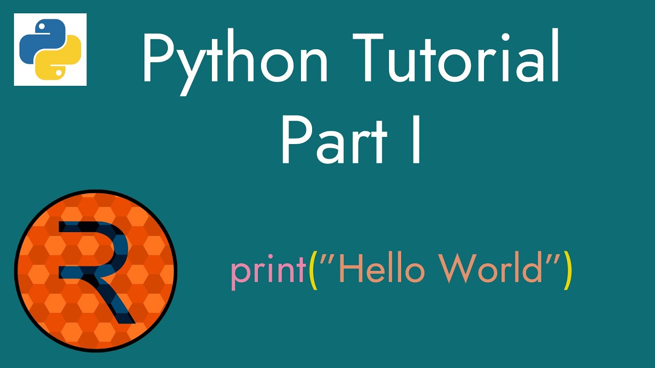 Python Tutorial Part I Youtube 6471