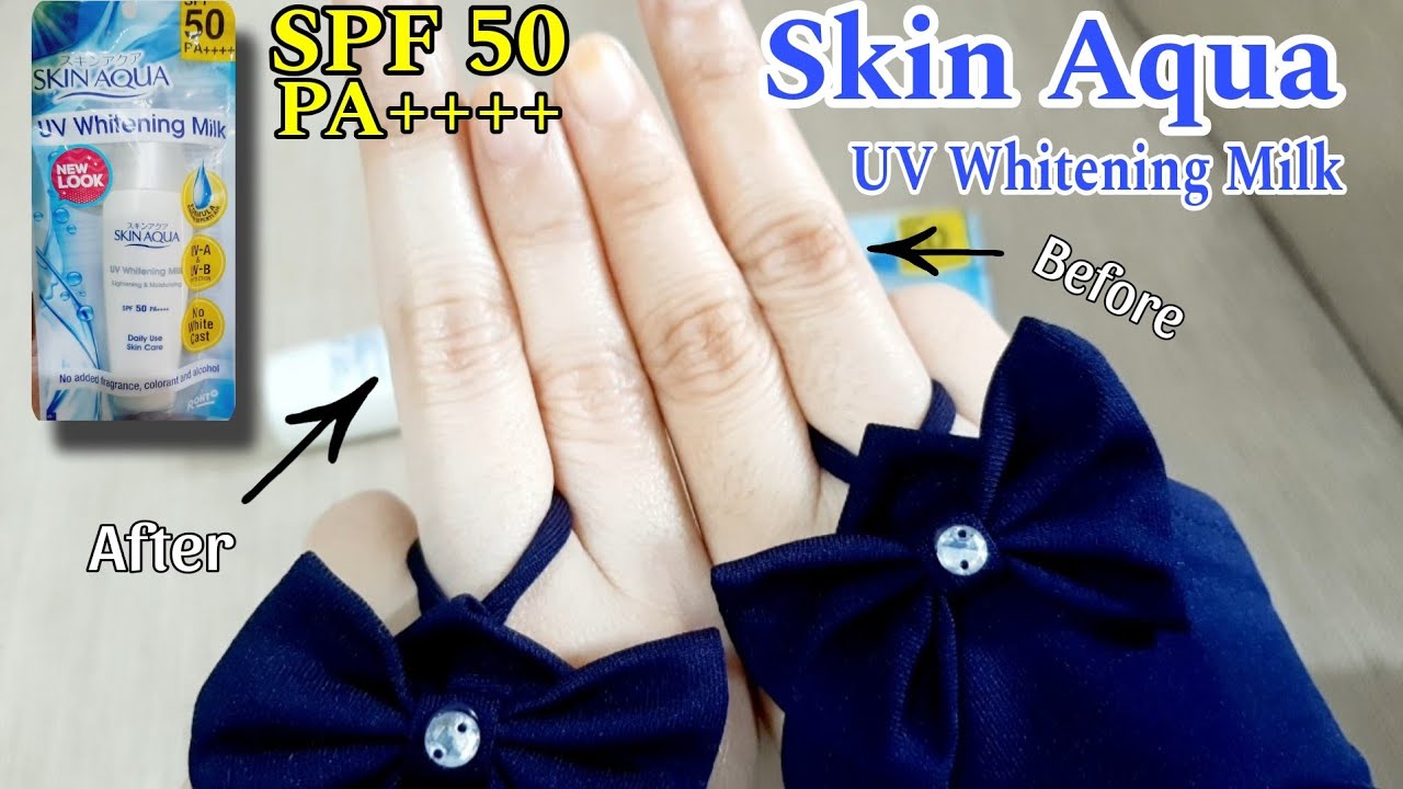 Review Sunscreen Skin Aqua UV Whitening Milk SPF 50 PA++++ | Skin Aqua ...