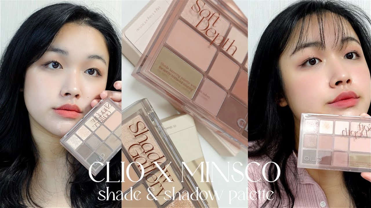 eng 🤍 | CLIO X MINSCO Shade & Shadow palette ⭐️ | 2 looks 😆 | Shadow ...