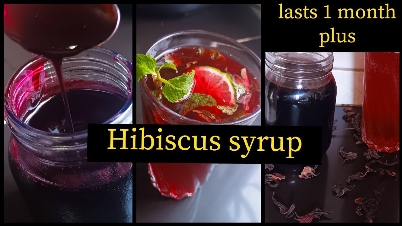 Hibiscus syrup/how to make and preserve hibiscus syrup.#video #juice # ...