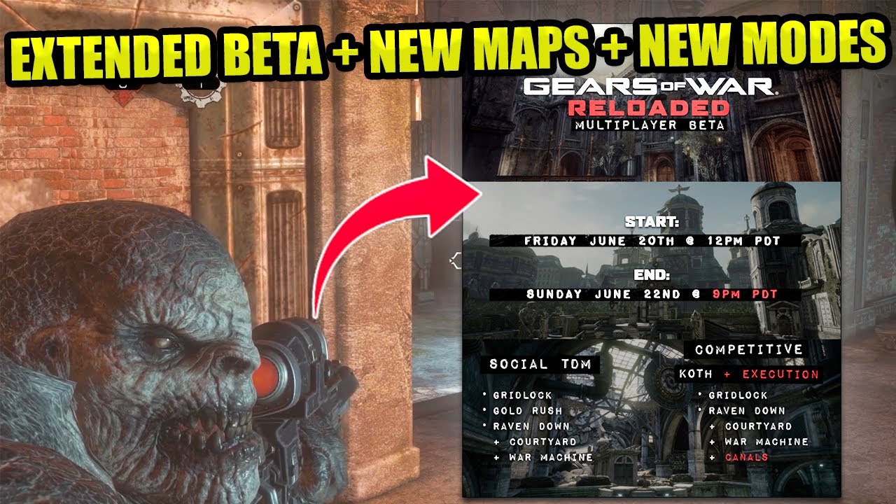 Gears of War: Reloaded Beta EXTENDED – New Maps & Modes Revealed! - YouTube