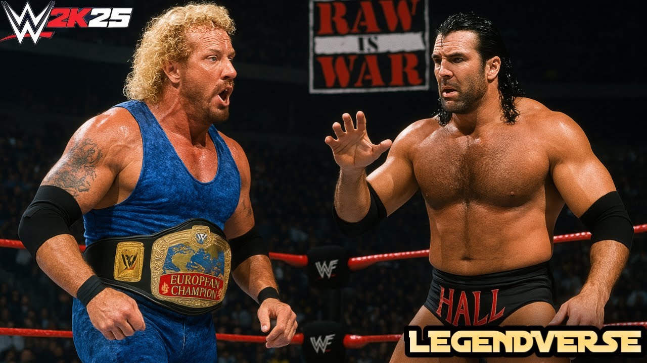 Monday Night Raw I DDP vs Scott Hall *European Championship* I #WWE # ...