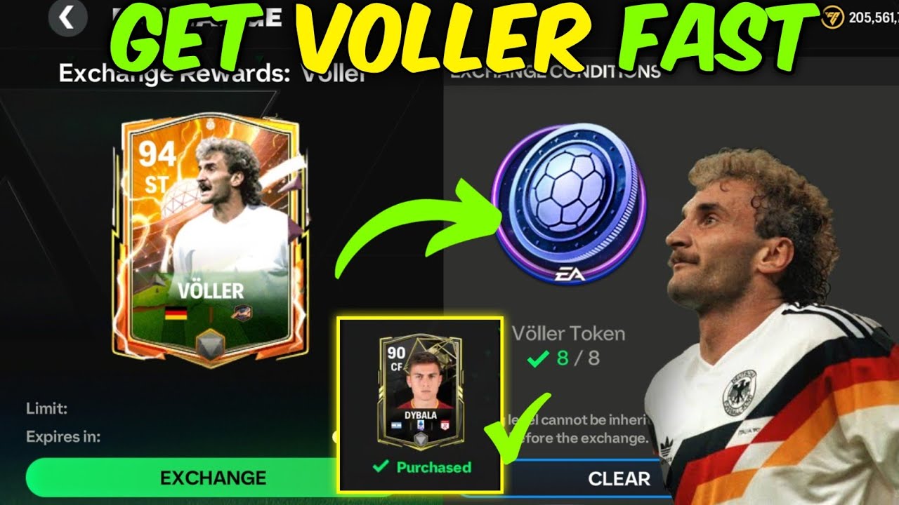 HOW TO GET 8 VOLLER 94 OVR TOKENS COMPLETE EXCHANGES HEROES AS ROMA ...