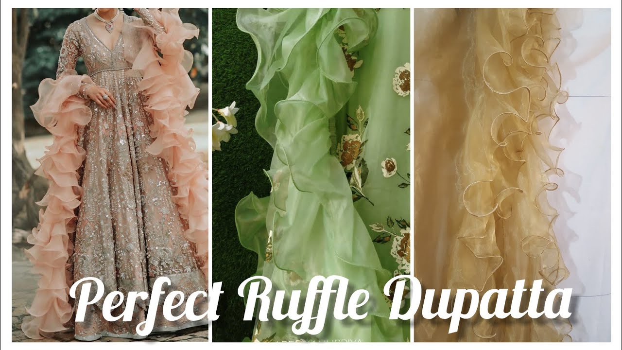 Best Ruffles dupatta 2021/full tutorial by Razia sultana/unique ...