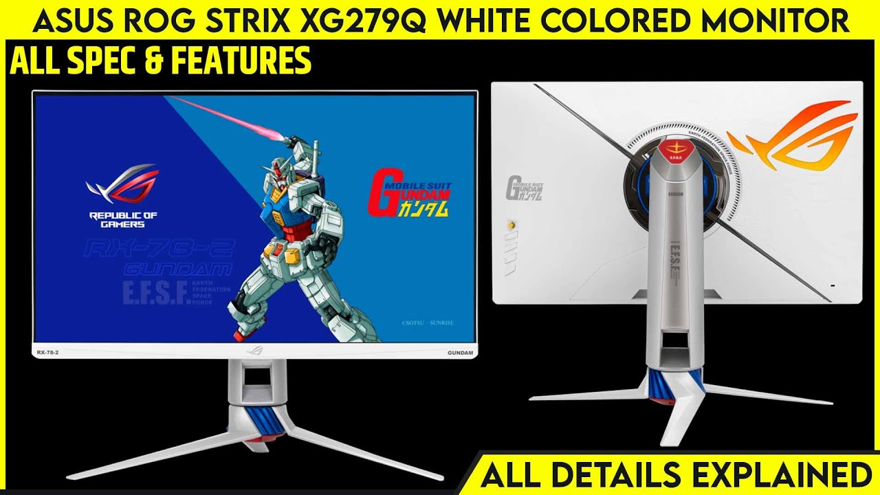 Asus ROG Strix XG279Q White Colored Monitor Launched - All Spec ...