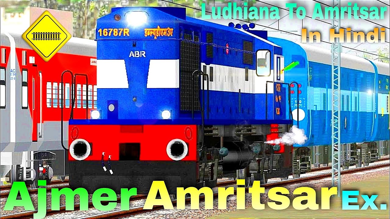 AJMER AMRITSAR EXPRESS - 19611 Train Journey | IR-MSTS | Open Rails | # ...