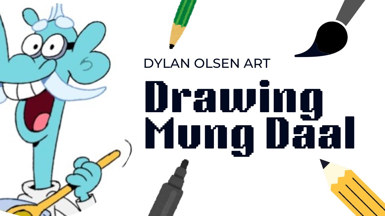 How to Draw Mung Daal from the Chowder Series - YouTube