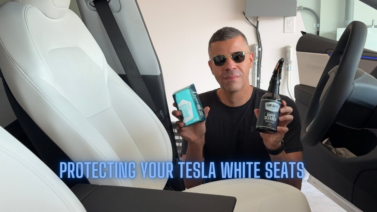How to Clean and Ceramic Coat your Tesla Seats - YouTube