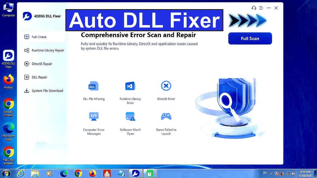 Missing DLL Auto File Repair | DLL Fixer - YouTube