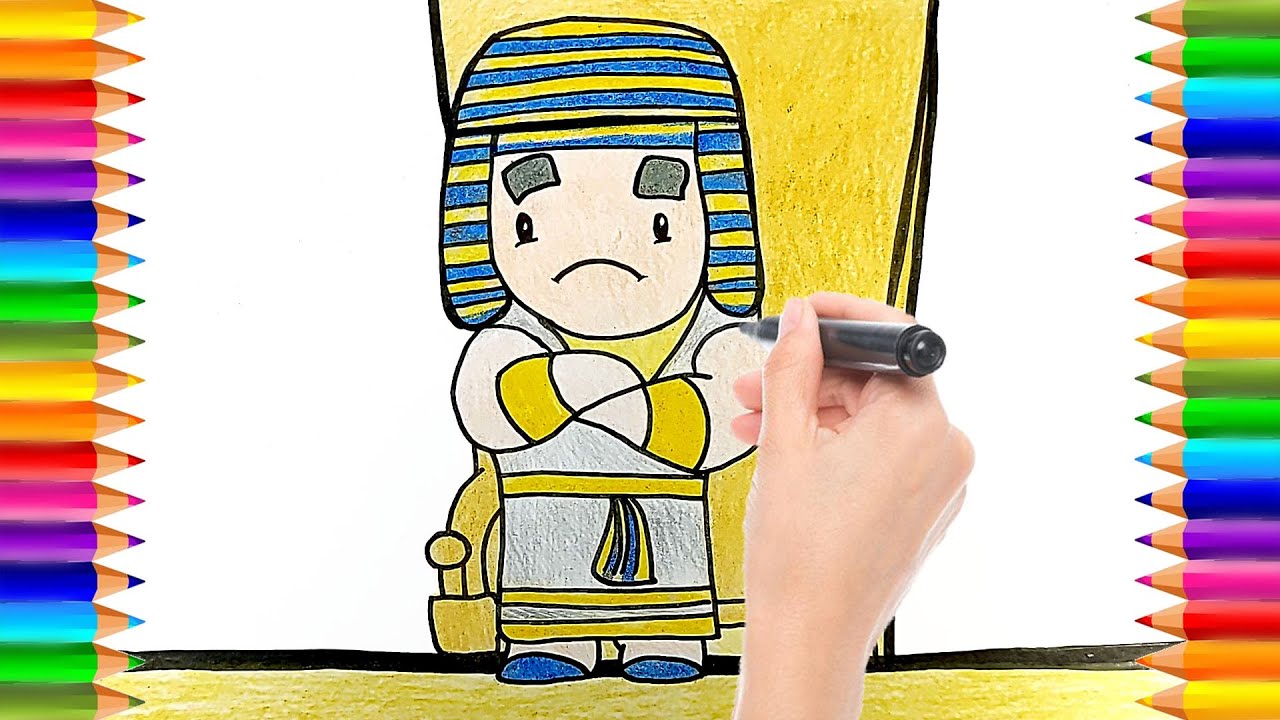 Cómo dibujar y colorar al Faraón de Pequeños Héroes | La Misión de ...