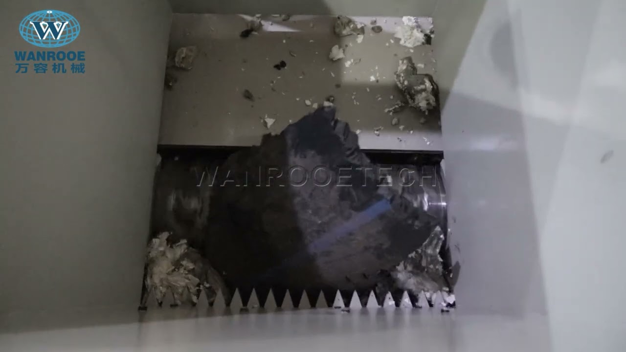 100-1500kg/h PP PE HDPE PVC Lump Pipes Shredder Crusher Machine - YouTube