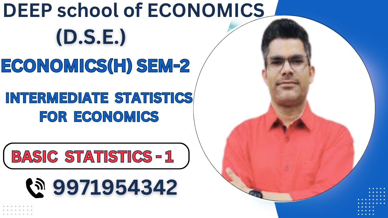 BASIC STATISTICS - 1 - YouTube