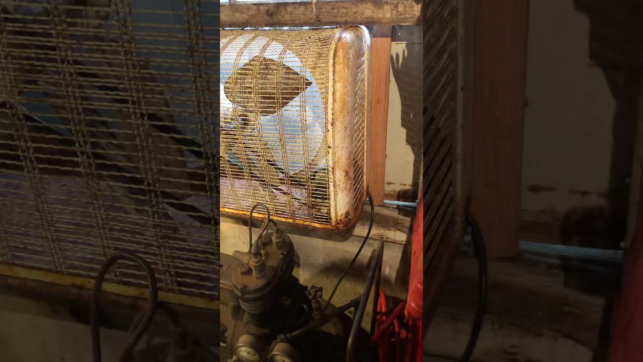 Vintage Sears Homart window fan - YouTube