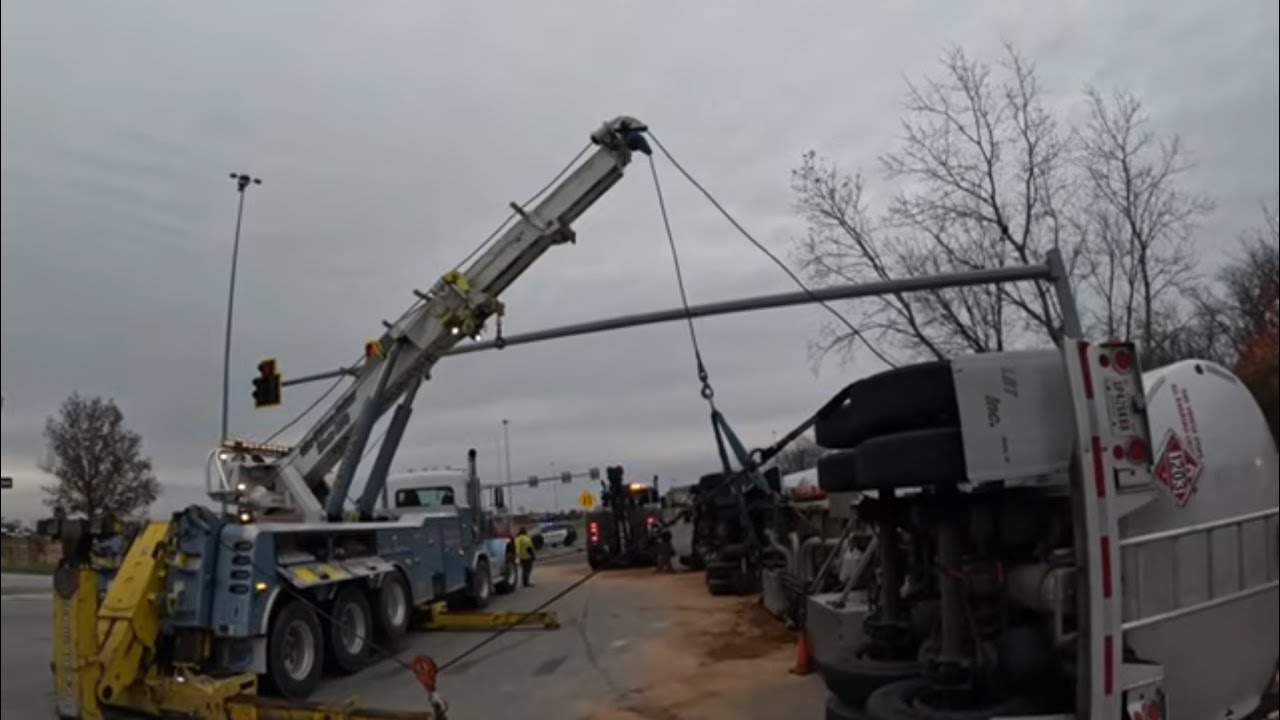 FUEL TANKER ROLLED OVER || truck and trailer rolled over on the ...