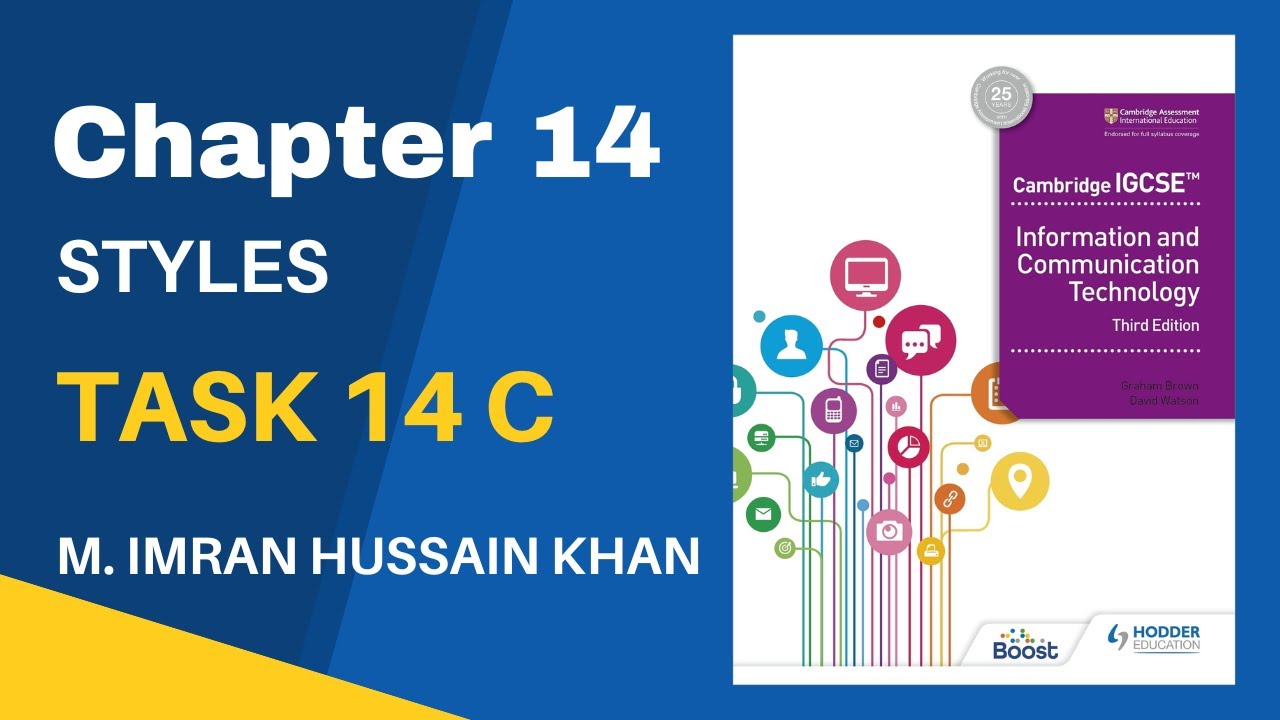 Task 14 C of O Level | IGCSE Code 0417 Hodder Book 3rd Edition Chapter Styles - YouTube
