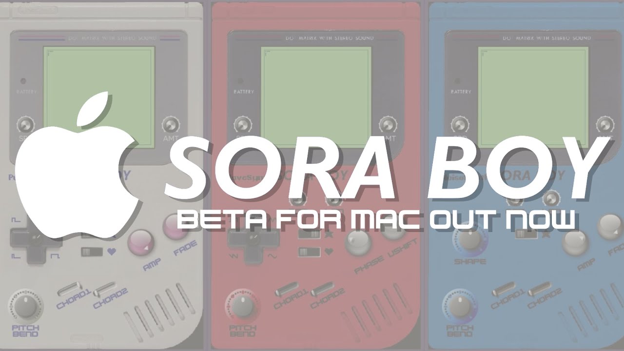 Soraboy Mac Beta Release - FREE GAMEBOY 8BIT CHIPTUNE VST - YouTube