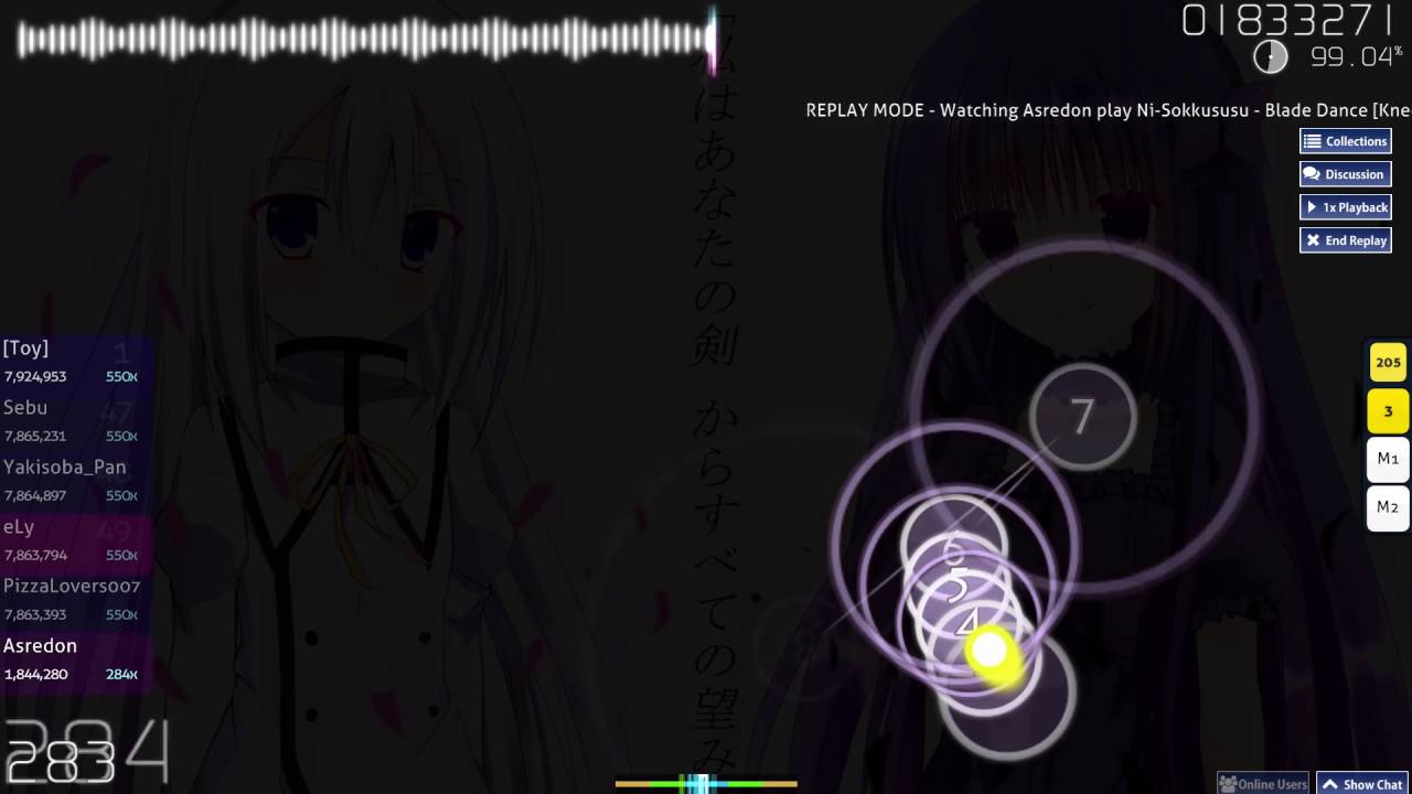 Osu! Ni-Sokkususu - Blade Dance [Kneesocks] - YouTube